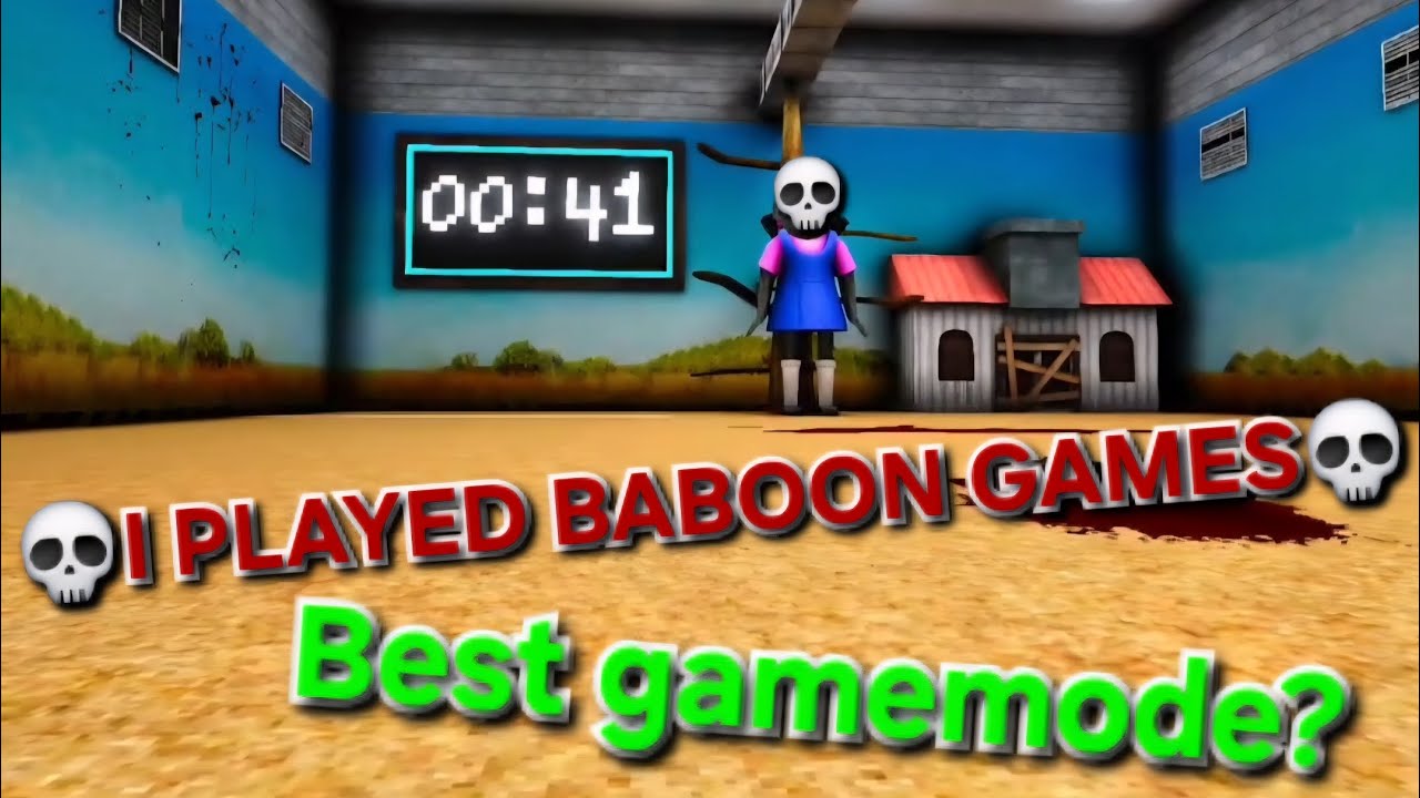 I PLAYED BABOON GAMES💀 (BEST gamemode in #scarybaboon ? - YouTube