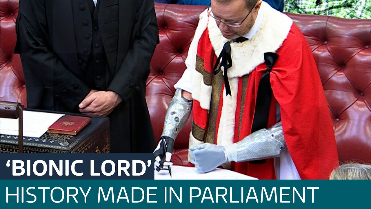 'Bionic Lord' makes history: Craig Mackinlay takes up his peerage | ITV ...