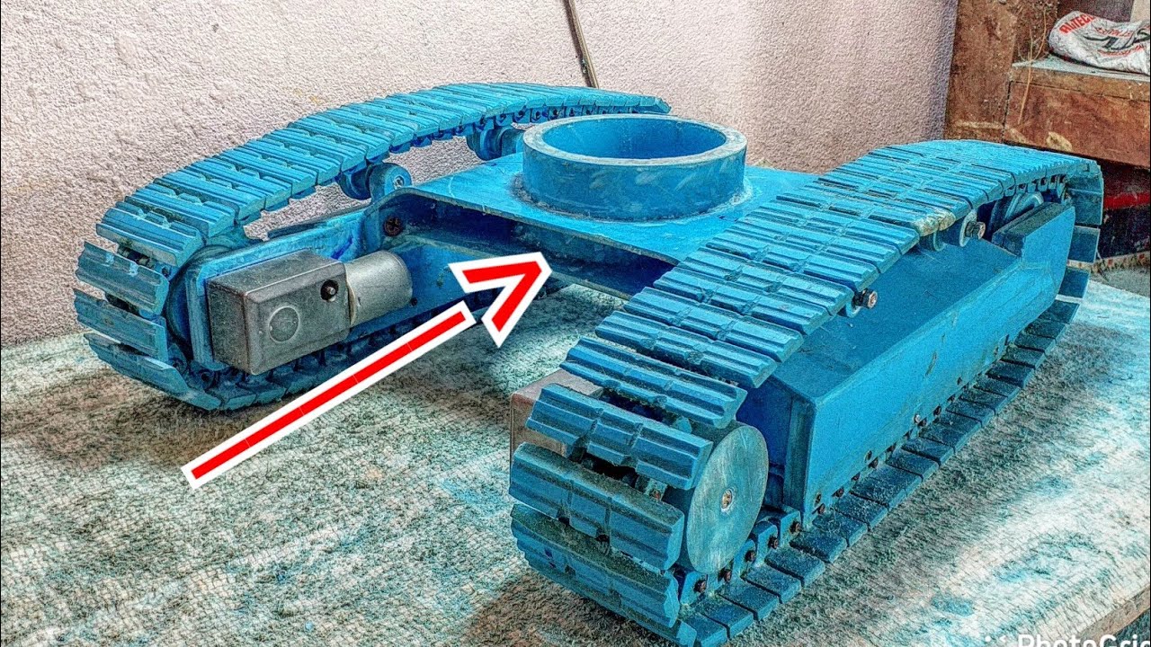 HOW TO MAKE RC Excavator bottom made of PVC Good 100% (Part 6) - YouTube