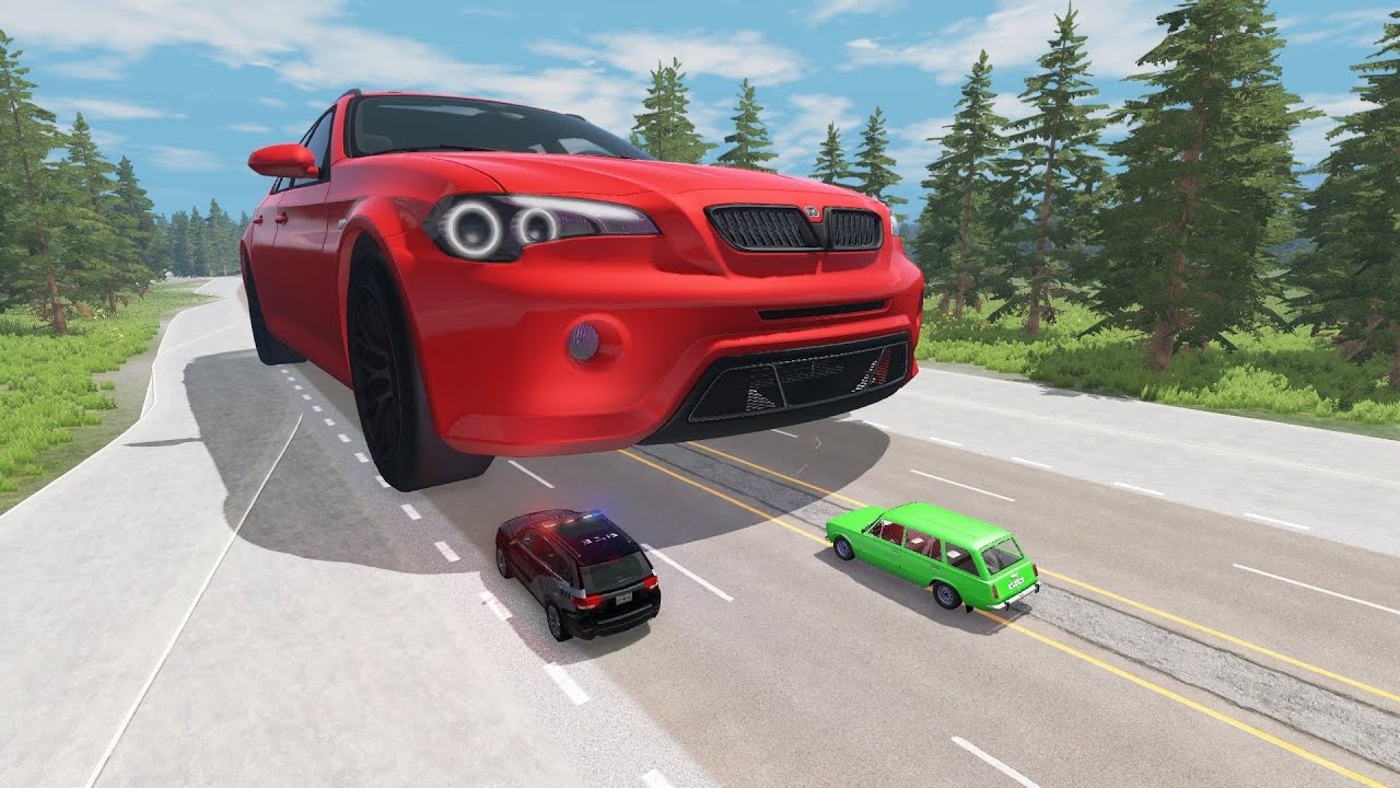 WORLD BIGGEST CAR VS NORMAL CARS BEAMNG DRIVE - YouTube
