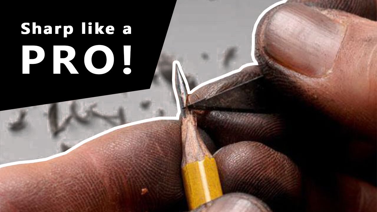 This is how PROFESSIONAL Artists sharp their pencils - YouTube