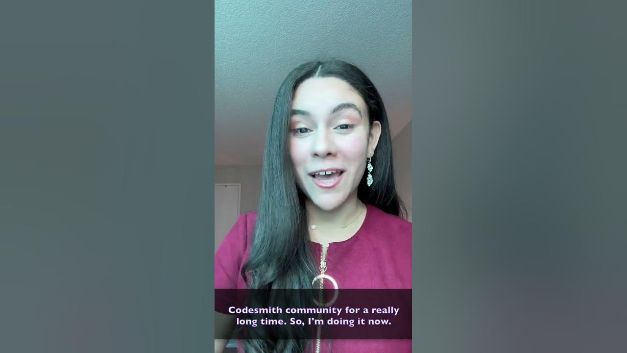 Excited to dive back into coding!! #Codesmith - YouTube