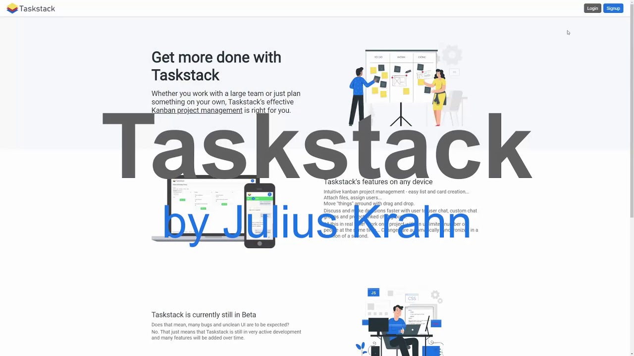 Taskstack Demo | My first web-dev project - YouTube