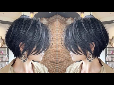 Short Layered Bob Haircut for Women Full Tutorial Step by Step | Bob ...