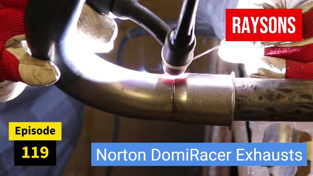 Making and Welding a set of Norton Domiracer / Dominator Exhaust Pipes ...