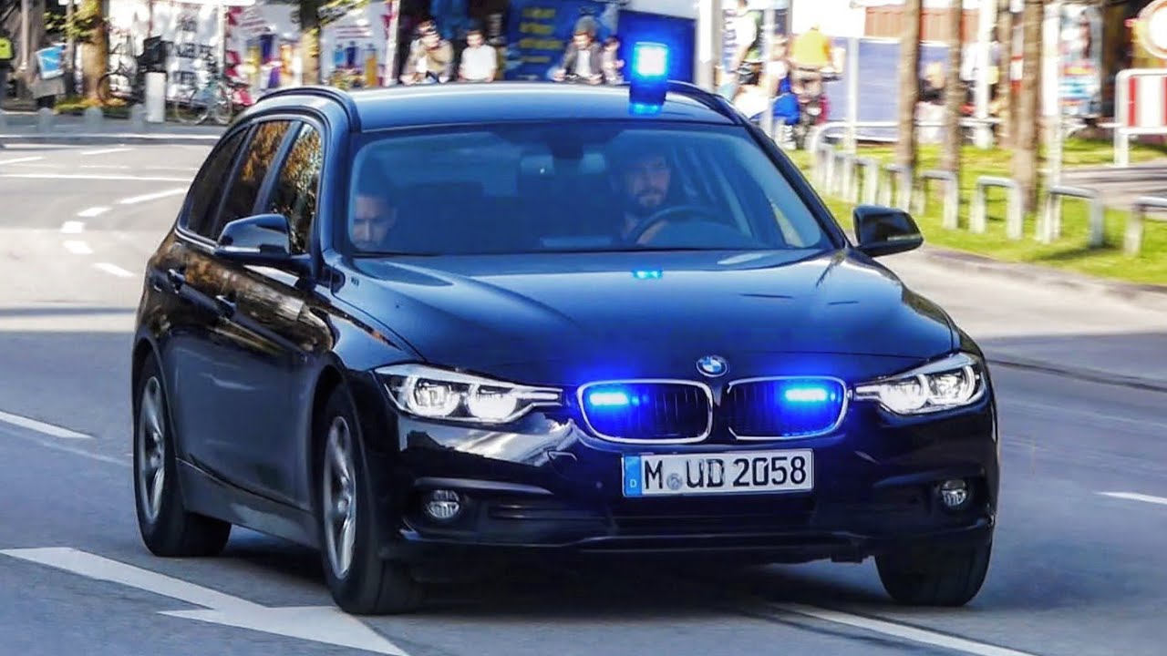 Ziviler BMW 3er Polizei München - YouTube
