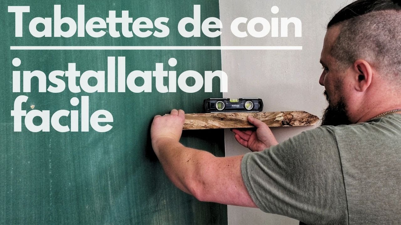 Installation Rapide D'une Tablette En Coin De Table - YouTube