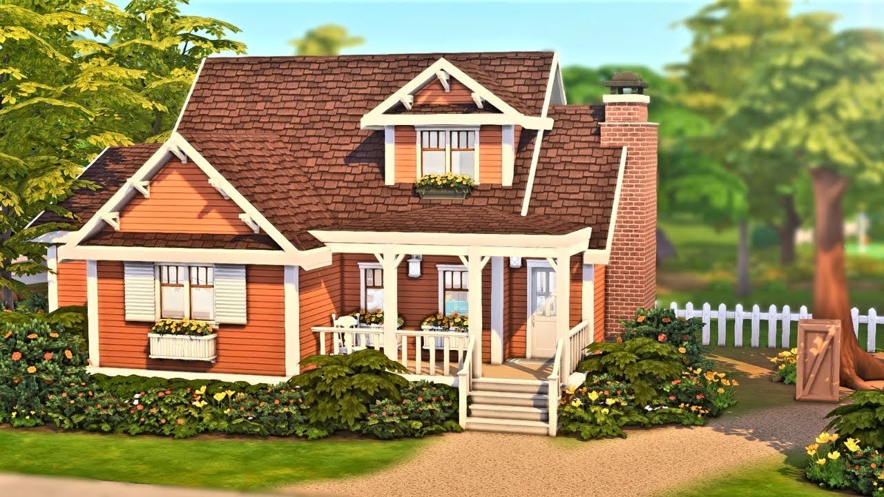Simple Family Home 🖤 || The Sims 4: Speed Build - YouTube