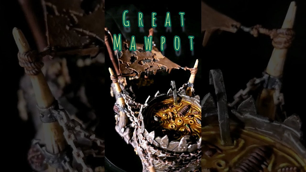 Painted Great Mawpot Terrain Ogor Mawtribes Warhammer Age of Sigmar ...