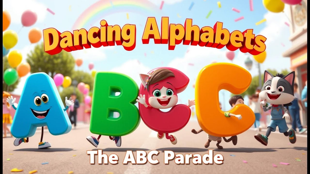 🌈🎶 Dancing Alphabets – The ABC Parade! | ABC Song for Kids 🎵👶💃 - YouTube