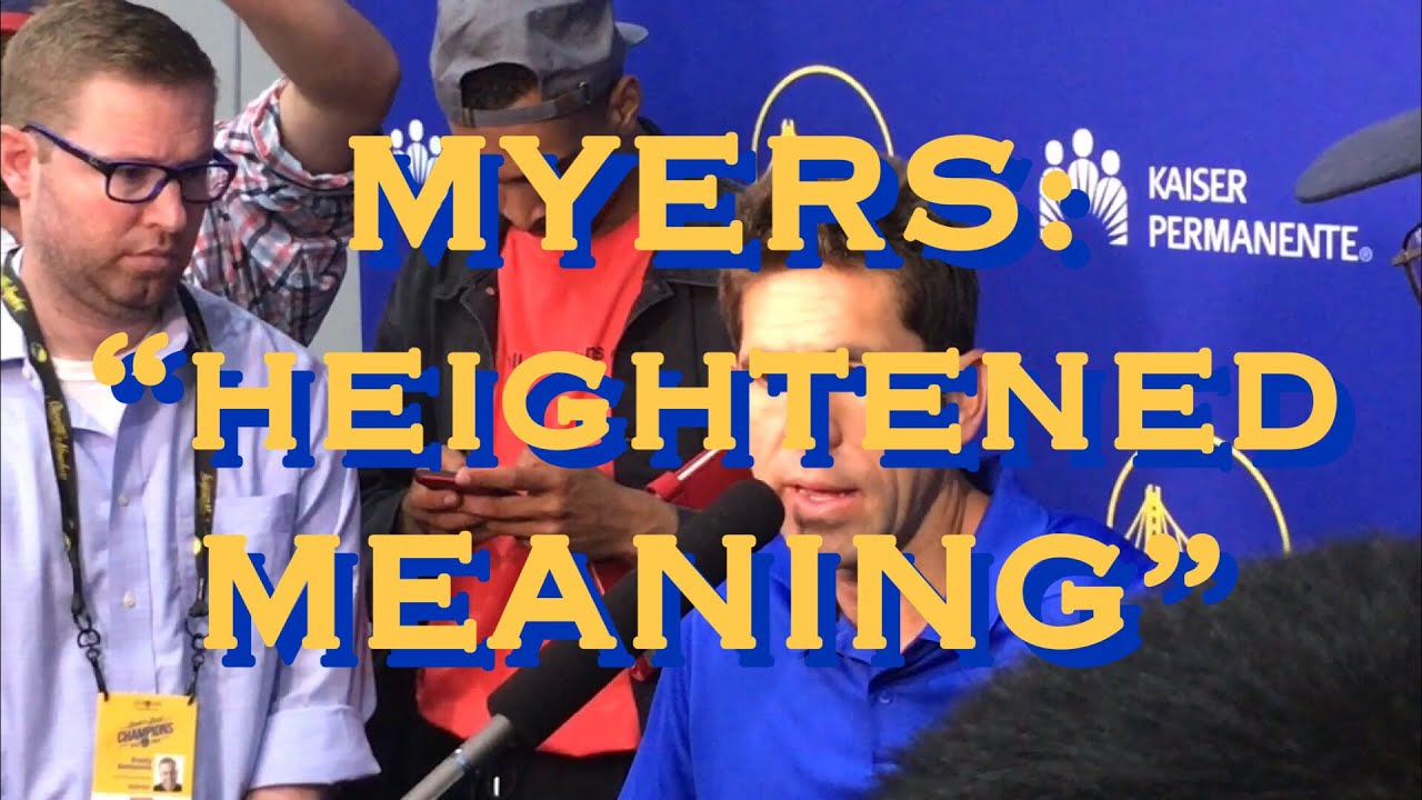 Myers: “Every game’s gonna probably take on a heightened meaning,” per ...