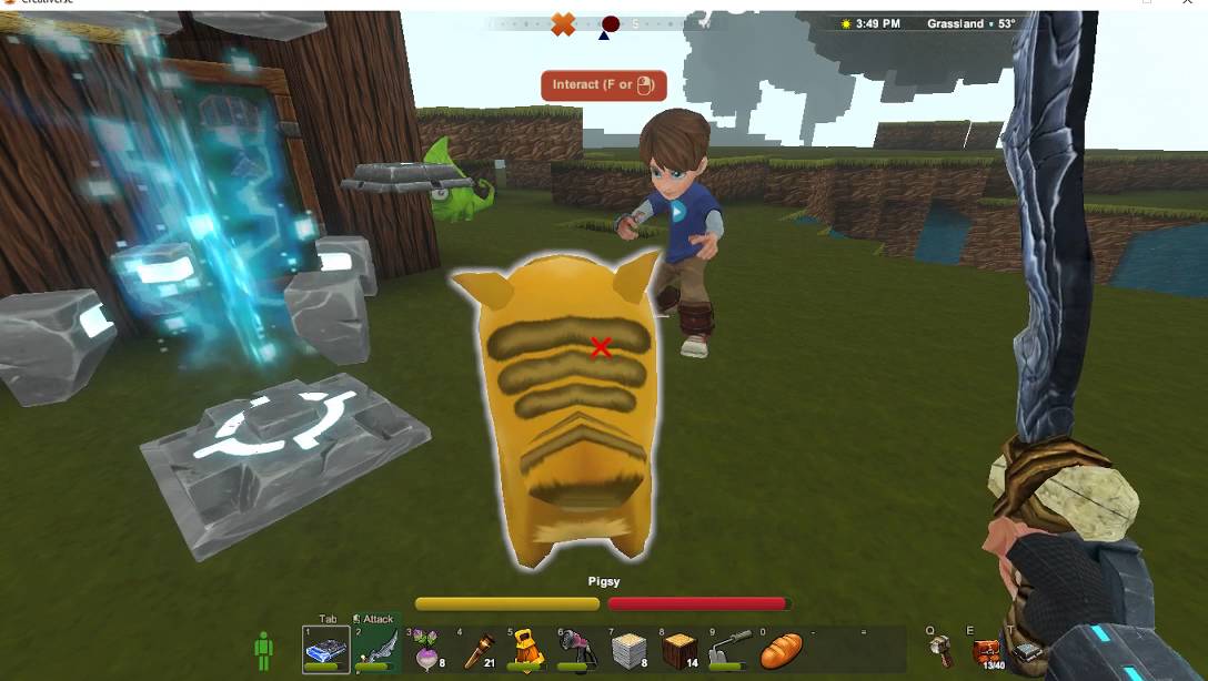 Creativerse glitch: Teleporting glitch pigsy - YouTube