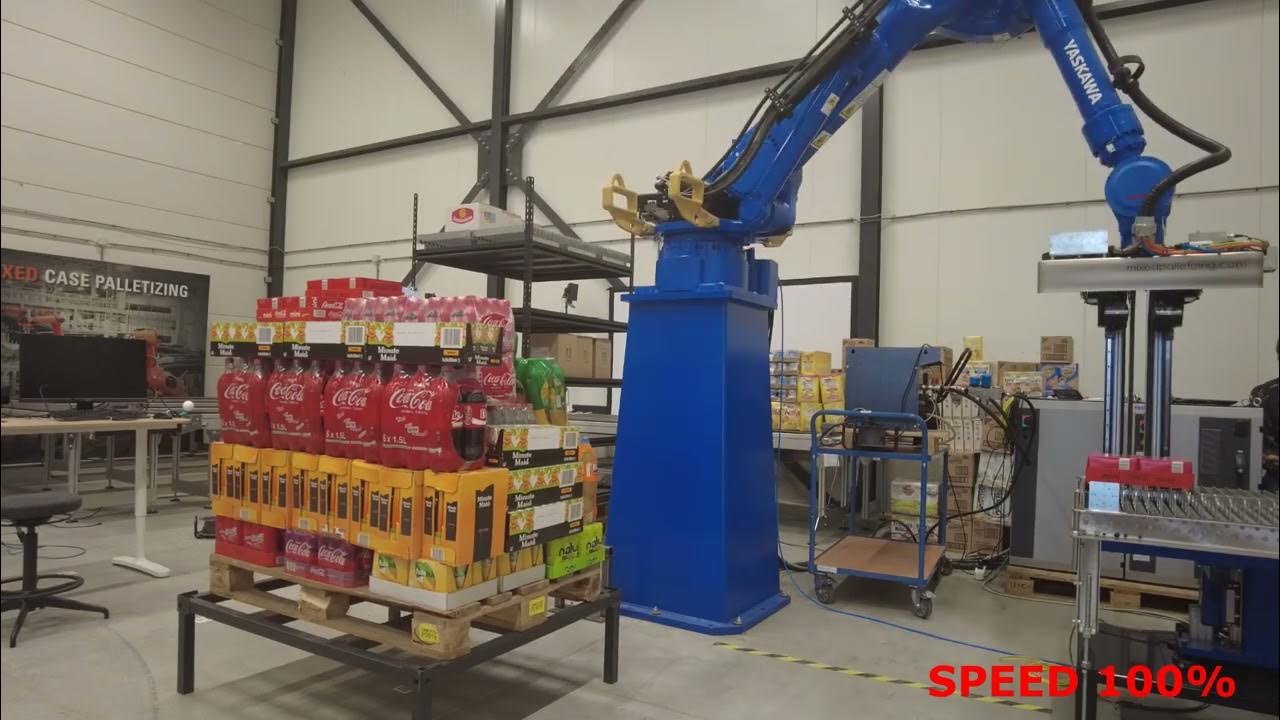 Mixed palletizing Robot benefits - YouTube