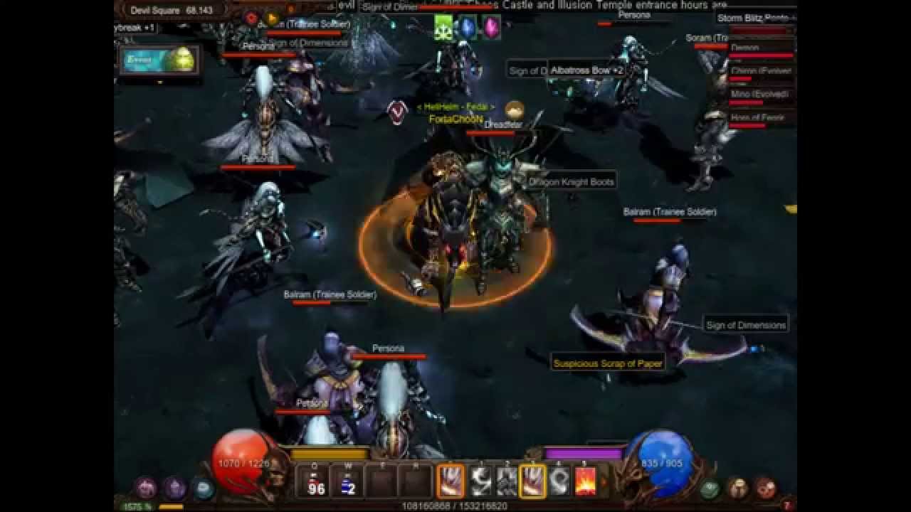 Global Mu Online - Devil Square 7 with Agility Rage Figther - Season 9 ...