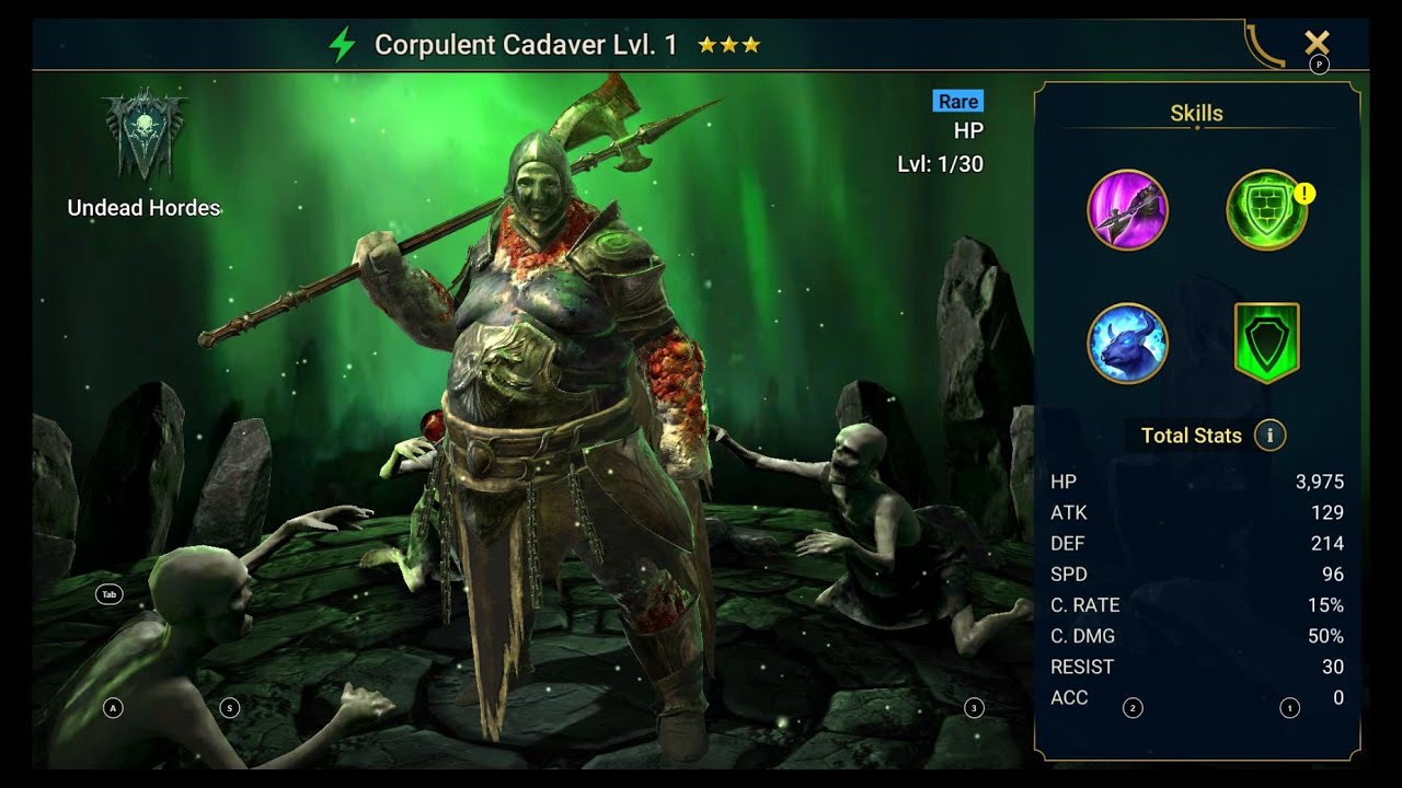 RAID: Shadow Legends - Unlocking Corpulent Cadaver (RARE SPIRIT ...