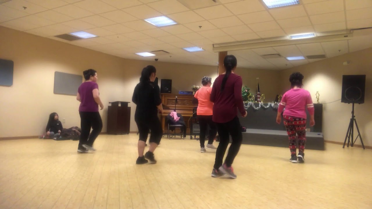 New Line Dance Practice 2 -1-2019 - YouTube