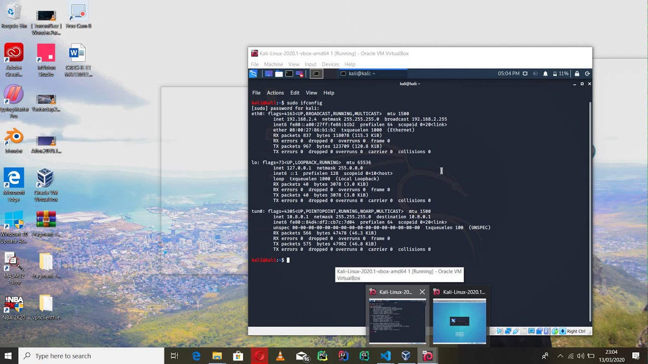 How to set up Client Server Virtual Private Network (VPN) with 2 Kali ...