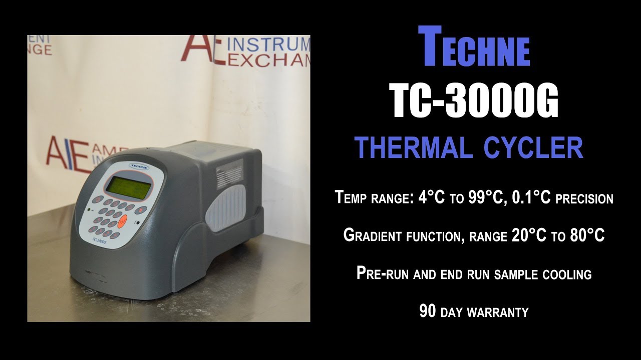 Techne TC-3000G thermal cycler (1974D DNA) - YouTube