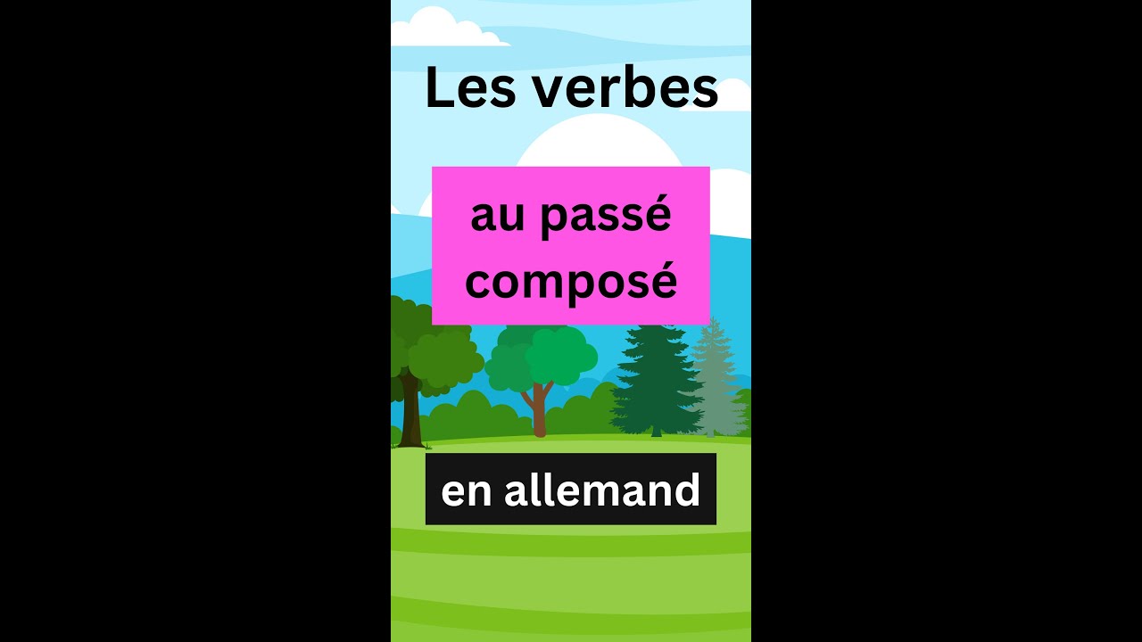 Le temps du passé composé(Perfekt) avec des exemples - YouTube