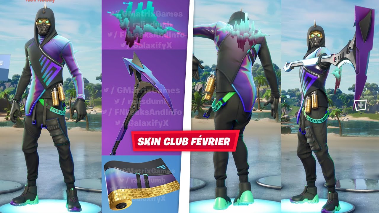 CLUB DE FORTNITE FÉVRIER 2022 - AFTERMATH SKIN SHOWCASE ! - YouTube