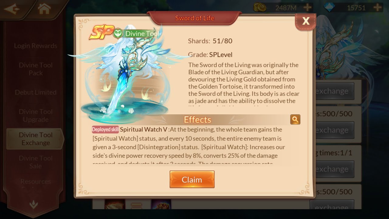 Soul Land Reloaded - SP Divine Tool - Sword of Life event is up - YouTube