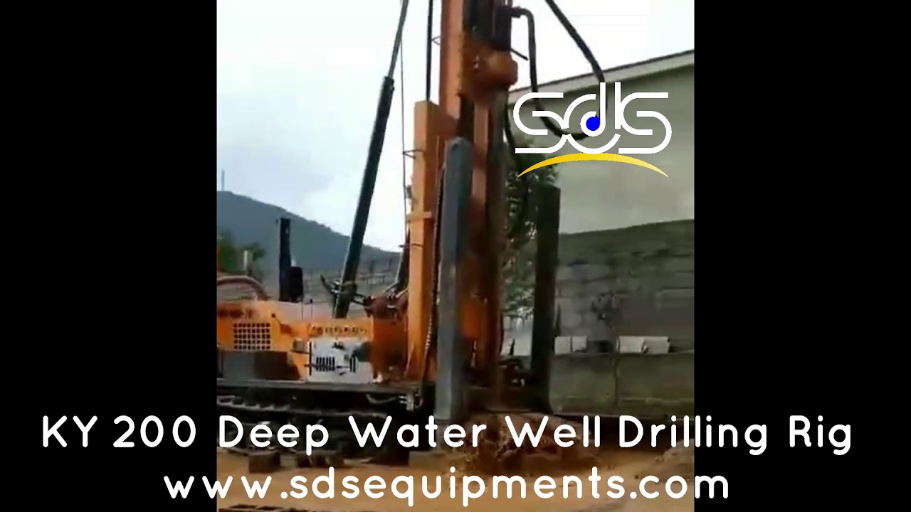 How a Diesel Engine Hydraulic Drilling Rig working? - YouTube