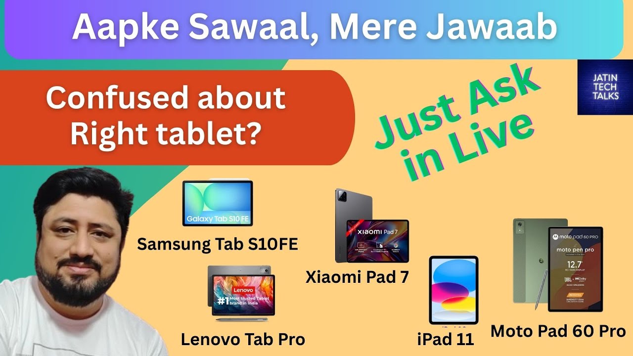 Best tab for students under 30000 | moto pad 60 pro vs samsung s9 fe ...