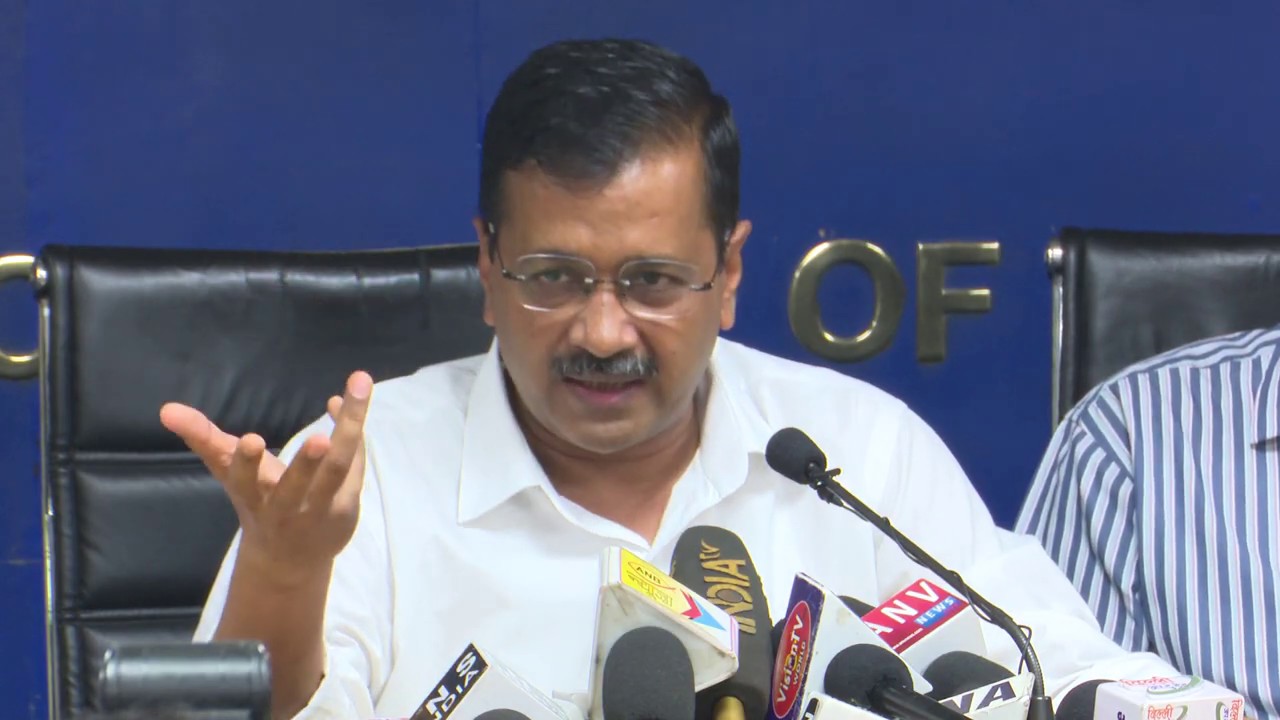 Delhi Chief Minister Arvind Kejriwal hold Press Conference on Delhi ...