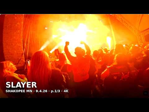 SLAYER (CA) - live full set 4K Reign in Blood 40th Shakopee MN 9.4.26 p.1/3