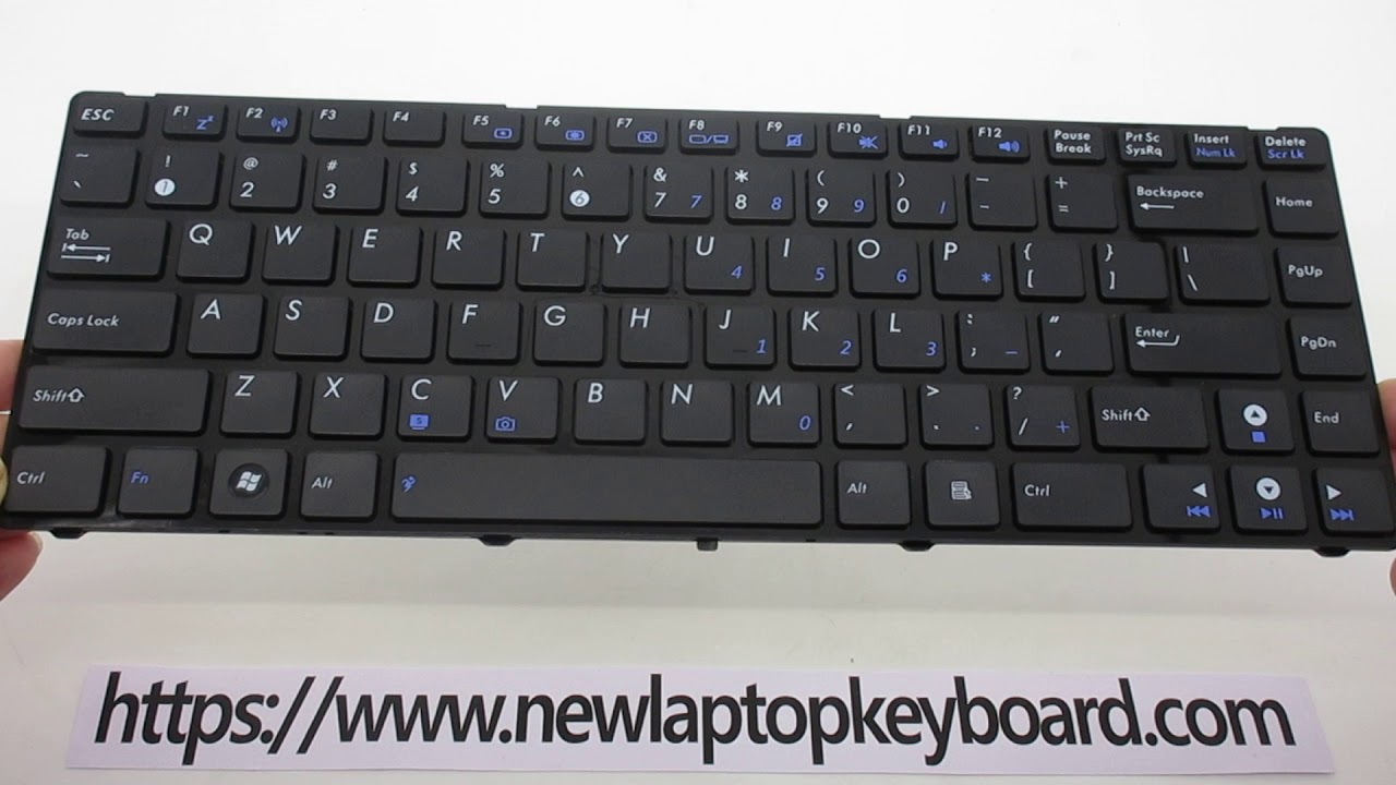 Brand New Keyboard for Asus A42 K42 X43 K43E A43SV N43 Series - YouTube