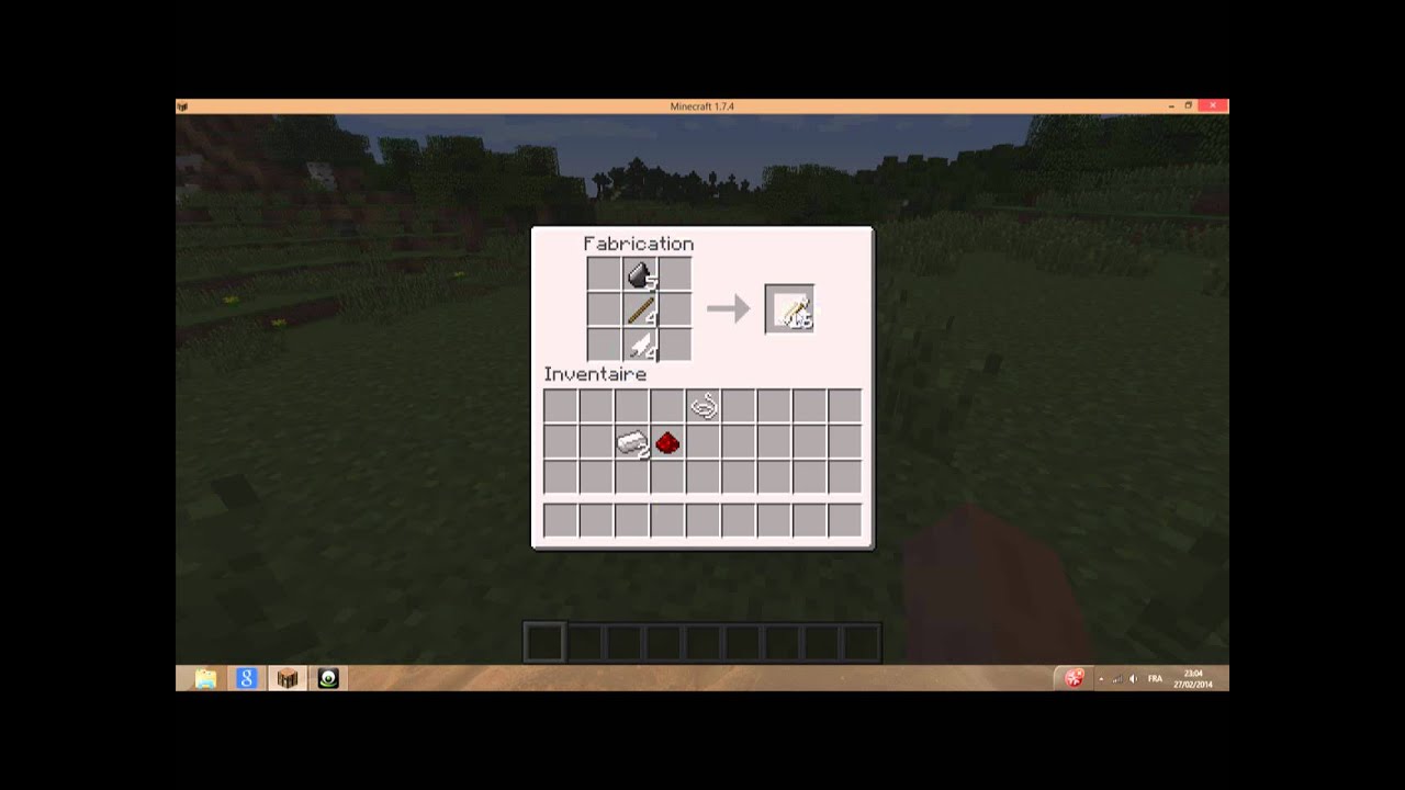 comment faires des flèches dans minecraft - YouTube