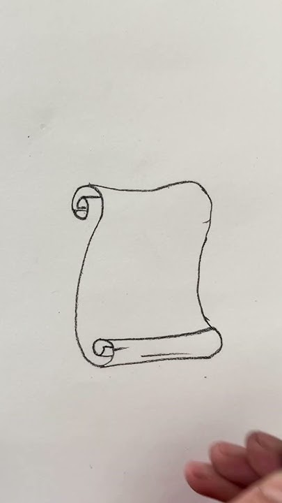 How to Draw A Paper Scroll 📜 Step by Step - YouTube