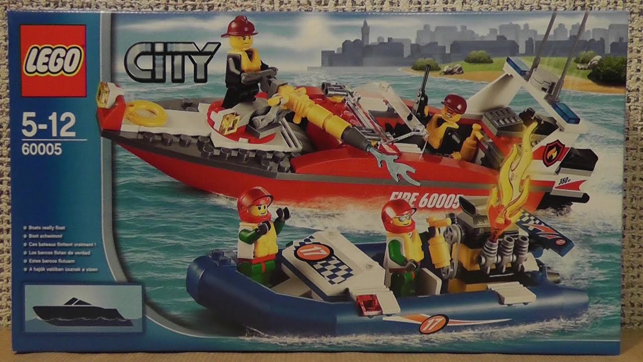 LEGO CITY 60005 ŁÓDŹ STRAŻACKA - YouTube