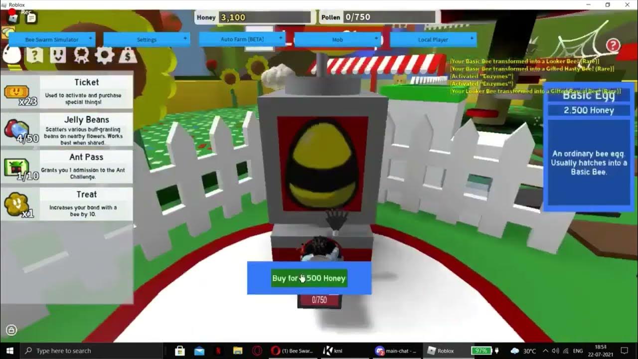 Bee Swarm Simulator Autofarm Script Youtube