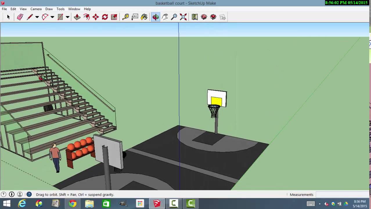 Basketball Court Sketchup File