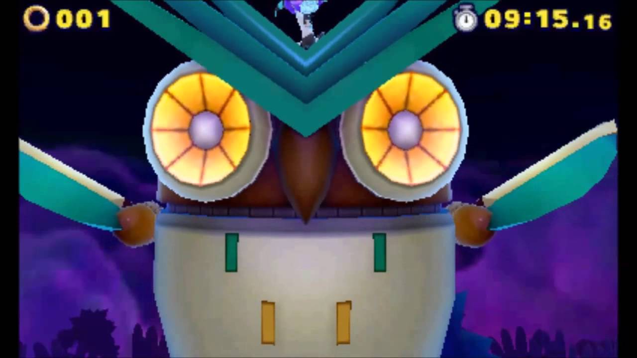 Sonic Lost World (3DS) - Hard Mode - Zor Boss Battle (S-Rank) - YouTube