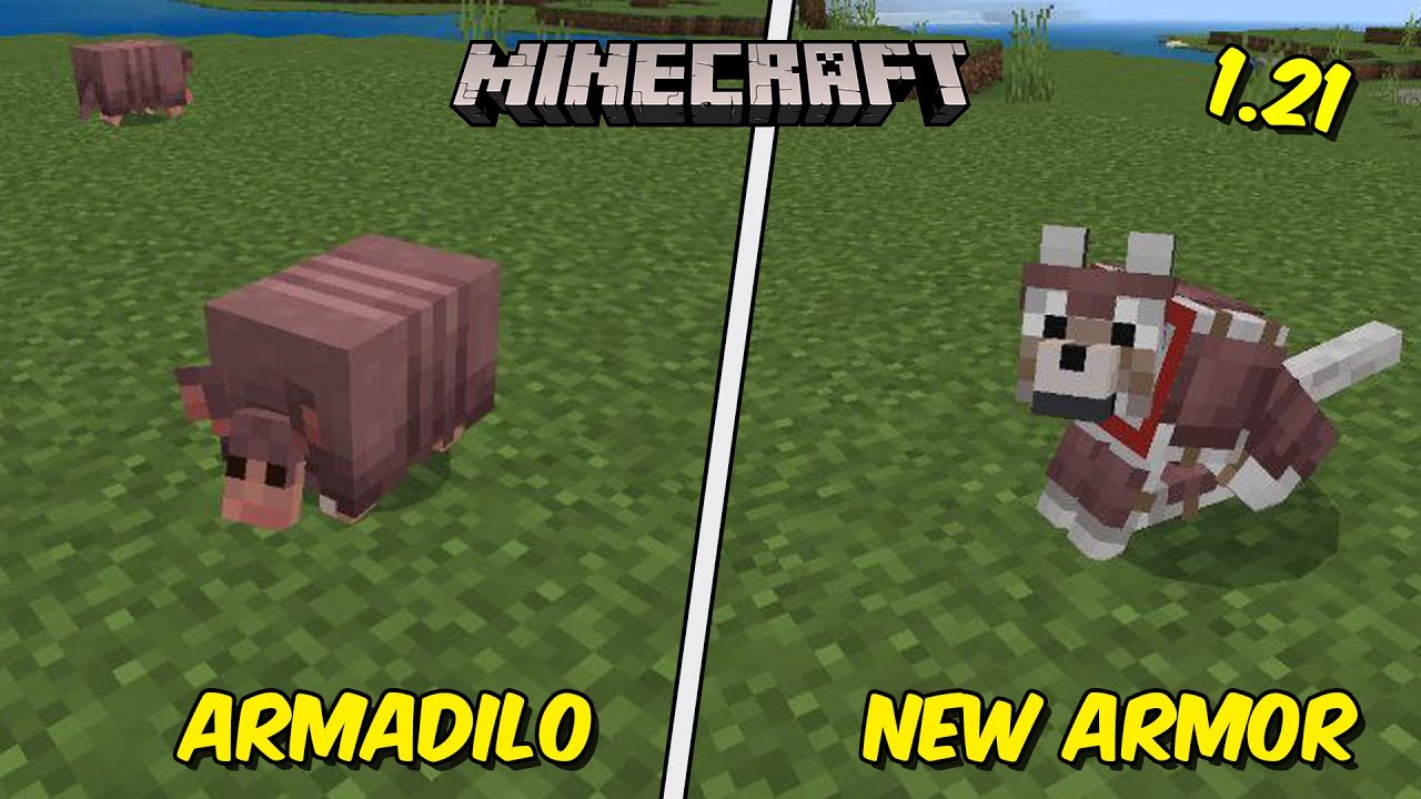 Testing Armadillo & Wolf Armor in Minecraft - YouTube