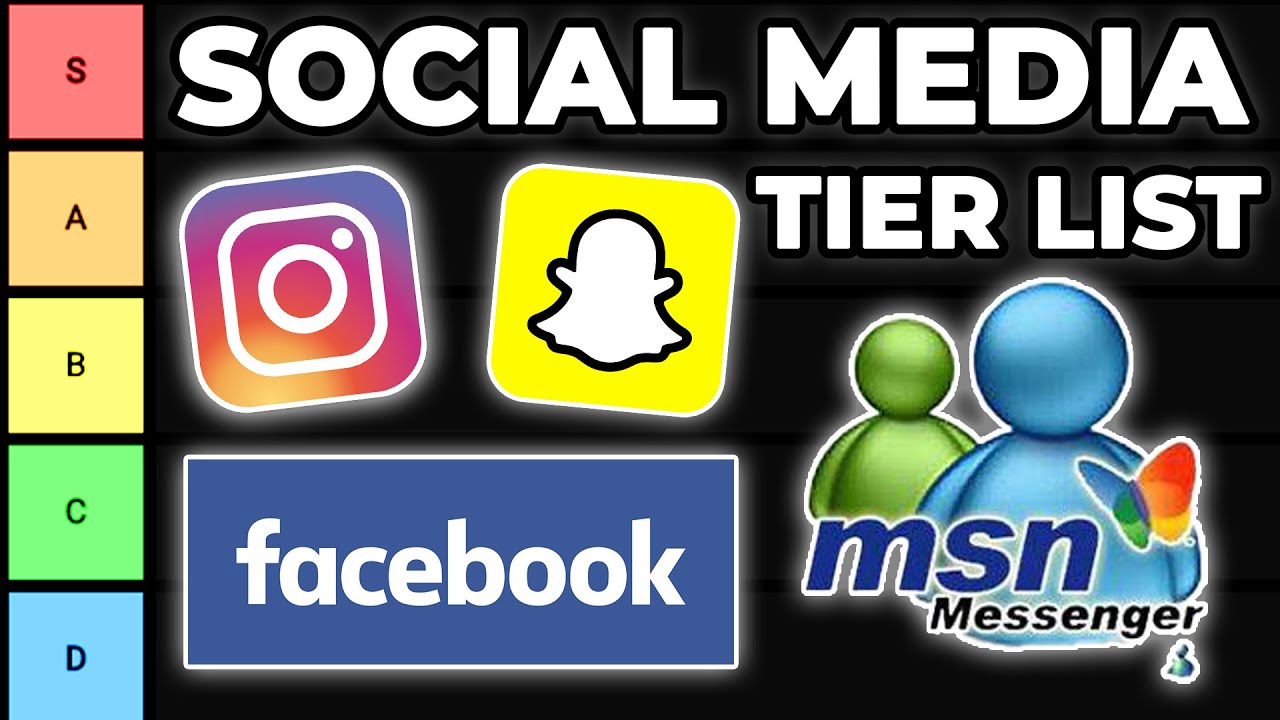RANKING SOCIAL MEDIA APPS TIER LIST (PAST & PRESENT) - YouTube