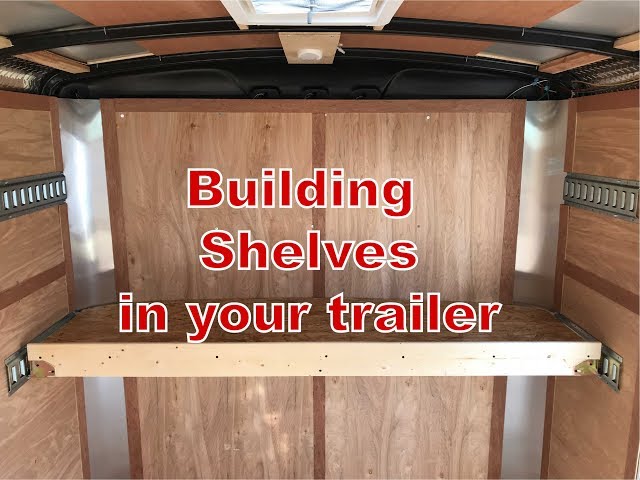 Enclosed Trailer Shelf Ideas