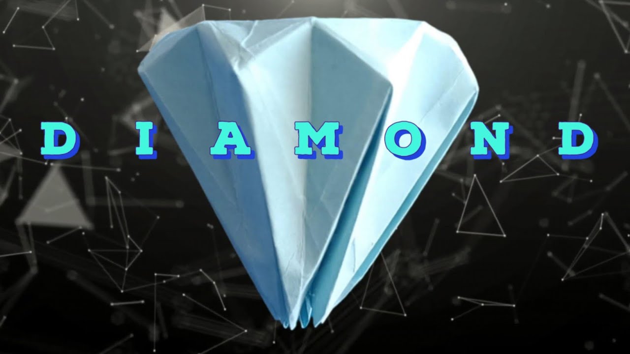 "Origami Diamond Tutorial: Easy Paper Folding" #diamond - YouTube