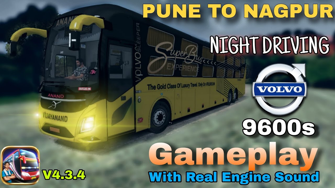 Night Drive PUNE TO NAGPUR With Volvo 9600s VRL Travels Bus Cabin ...