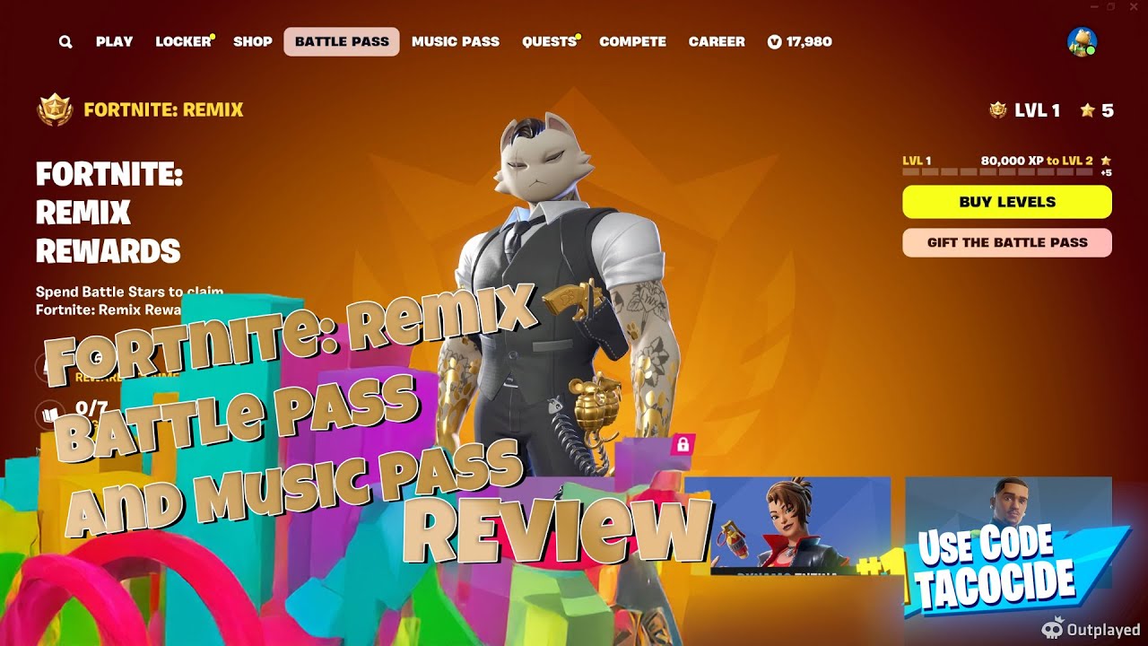NEW Fortnite Remix Battle Pass and Music Pass Review - YouTube