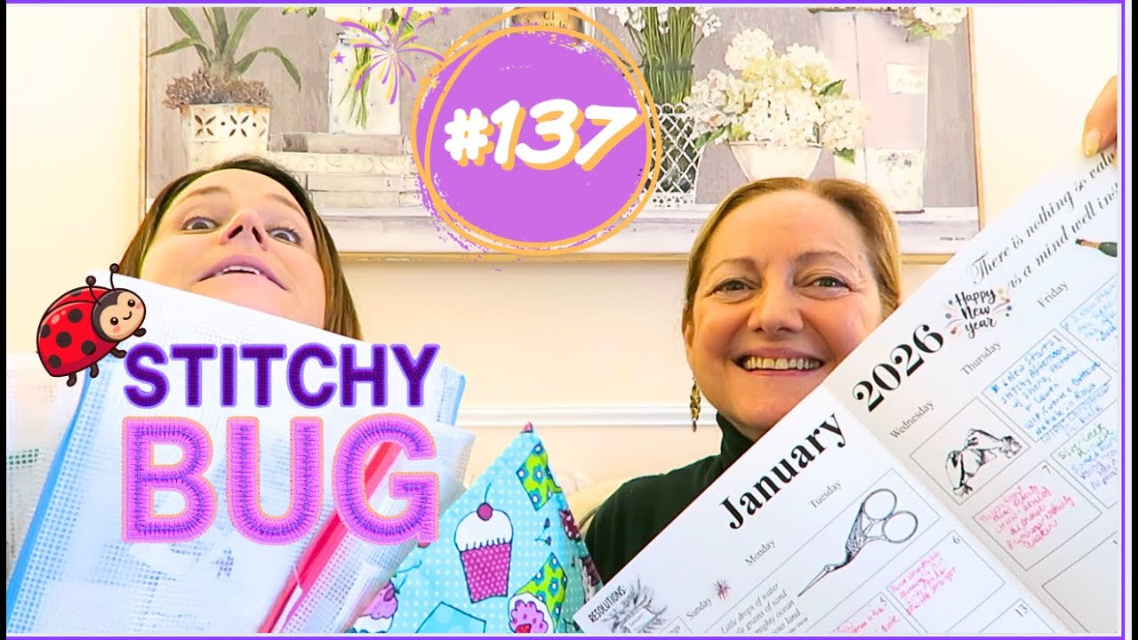 Flosstube #137 Someone got her Stitchy Bug Back! - YouTube