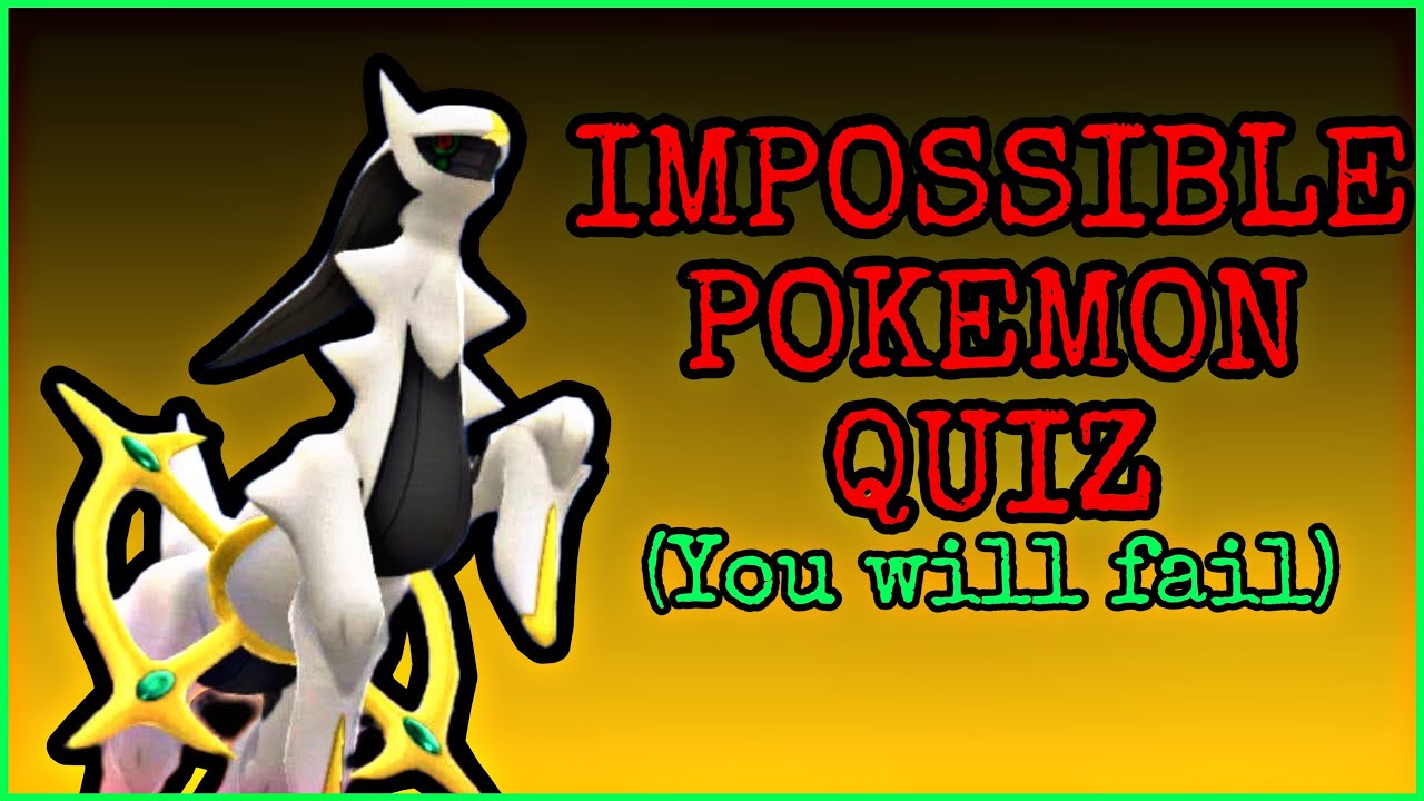 The IMPOSSIBLE Pokemon Quiz (99% of you will fail) - YouTube