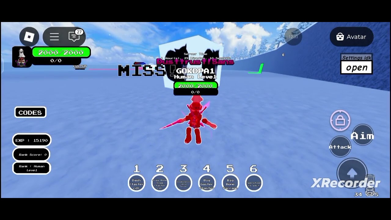 Roblox [UPDATE] Sans AUs Fighter 2 (Beta) - YouTube