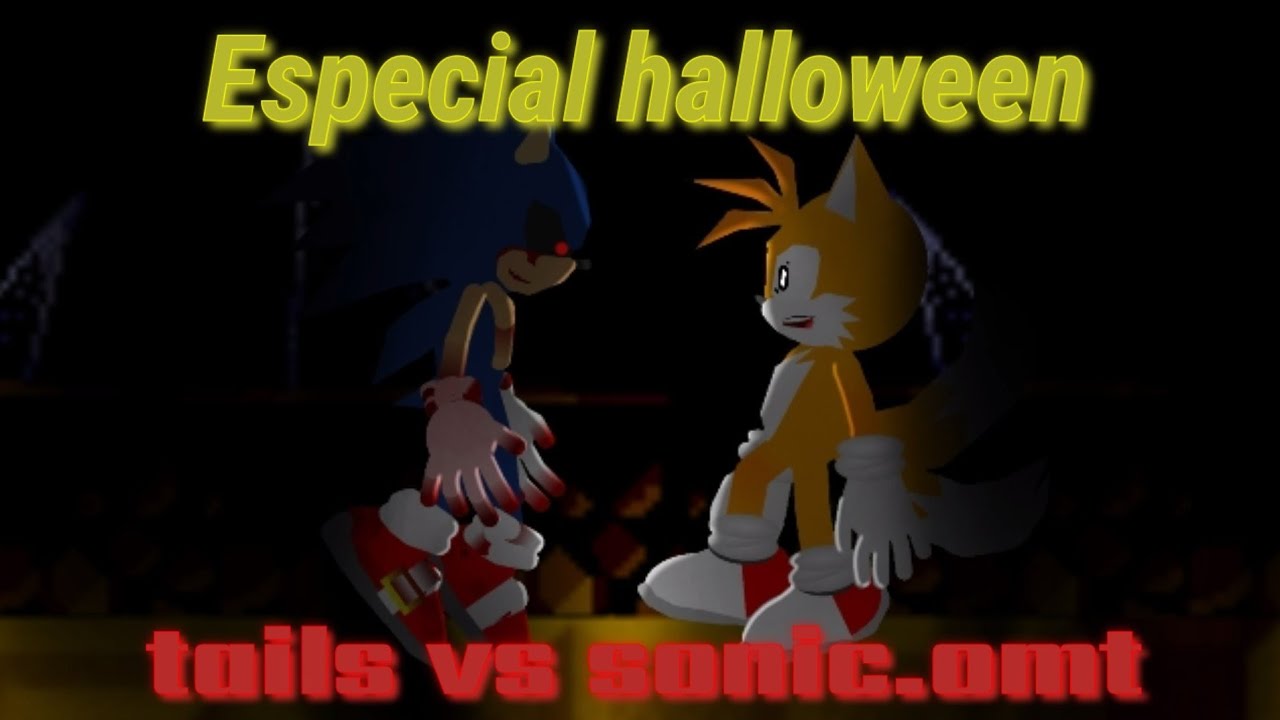 tails vs sonic.omt(especial halloween) stick nodes - YouTube