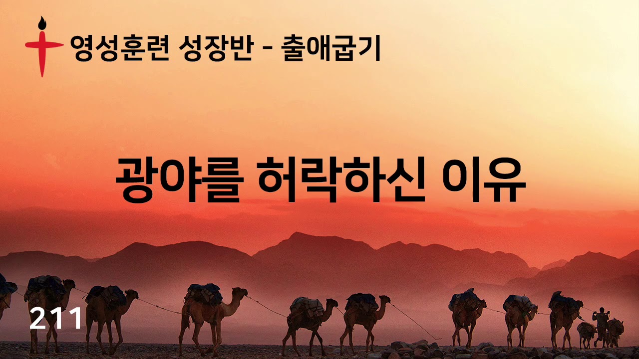 211 바른영성훈련 성장반 출애굽기 광야를 허락하신 이유 서사라 목사님 Youtube