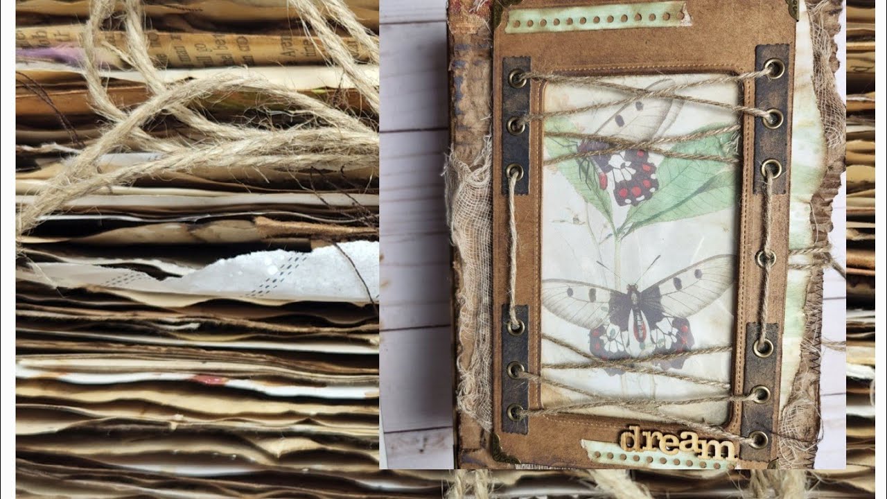 Grungy Junk Journal Flip Through Sold Thank You Youtube