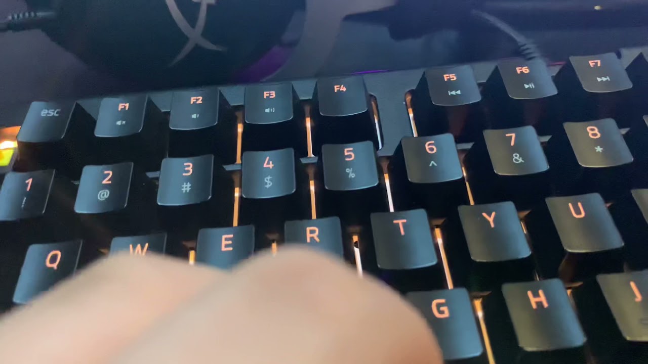 razer keyboard sound test (yellow switch) (linear and silent switches ...