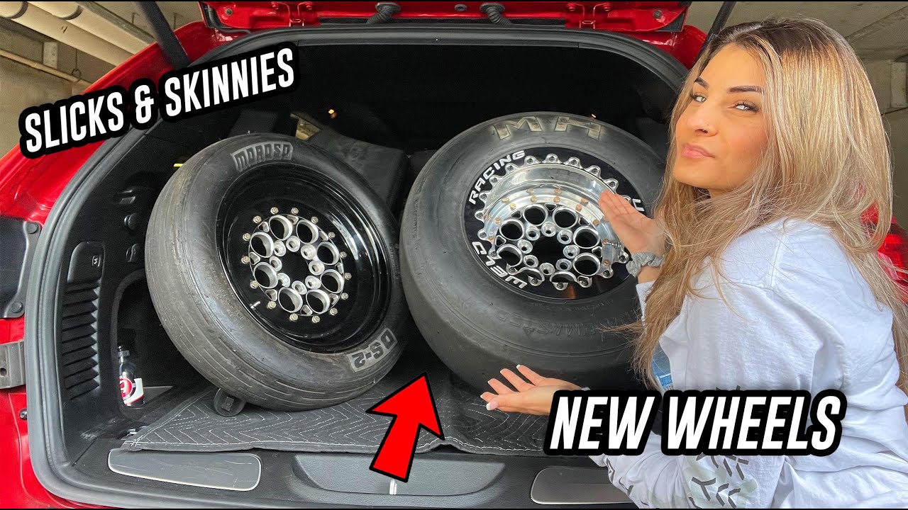 NEW WHEEL SET UP FOR MY DRAG BUILD - YouTube